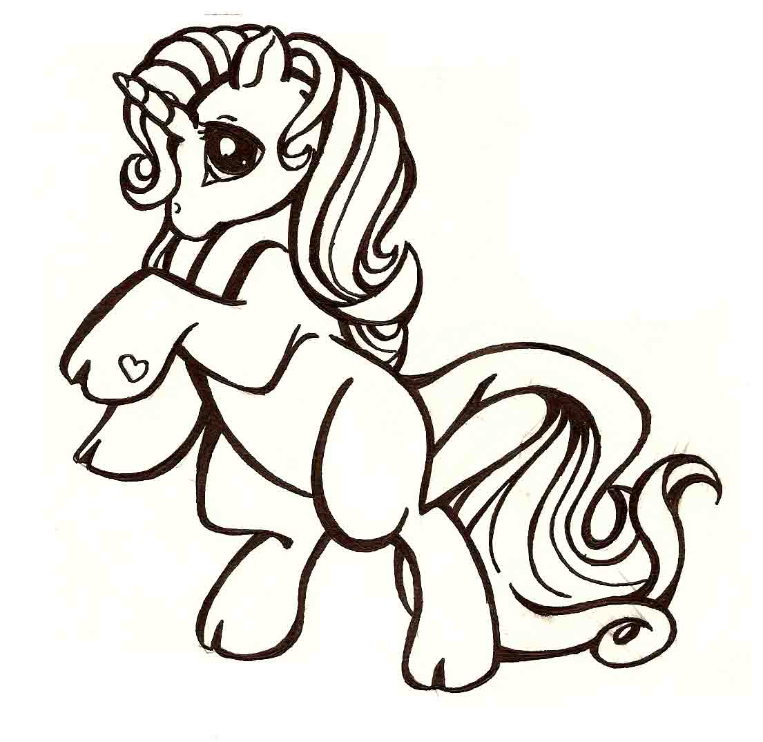 Adorable Pony Animals Coloring Pages Online - Best Coloring Pages For Kids