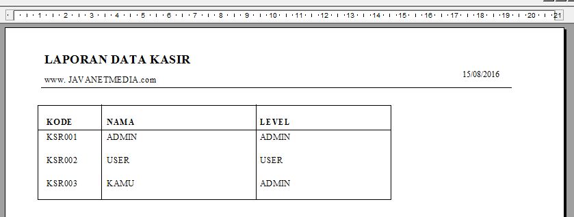 Membuat Laporan Kasir VB 6.0 - Teknolosix