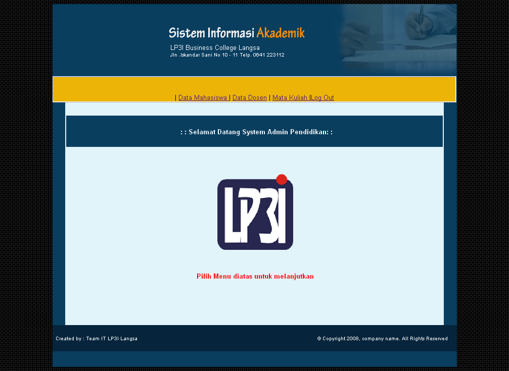 Sistem Informasi Akademik - Kampung Elek - Trik