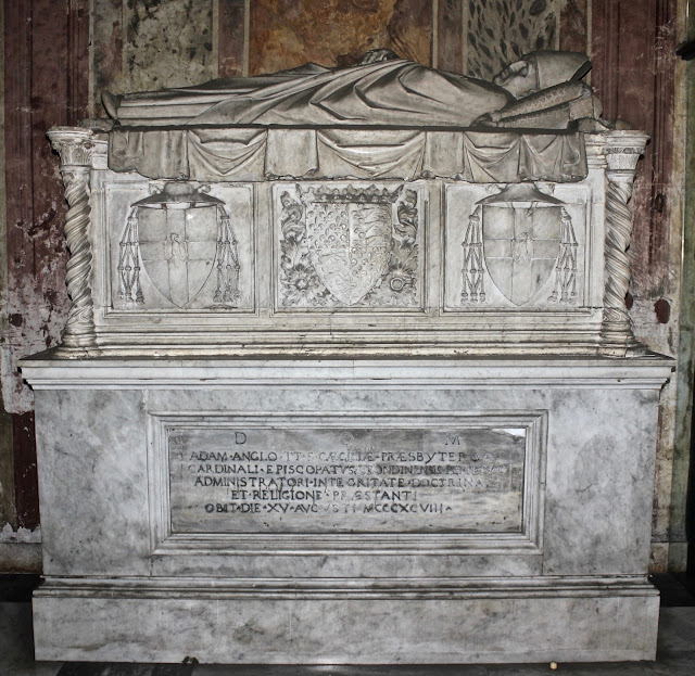 A Medieval Englishman's tomb in Rome.