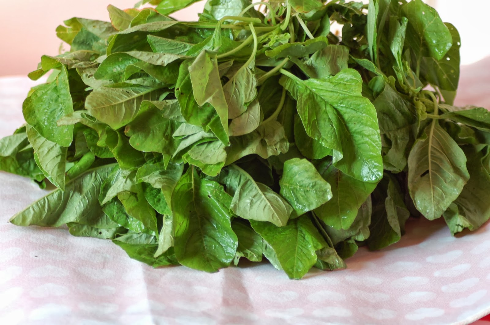 Aji's World: Pacha Cheera thoran/ Green Amaranth stir fry