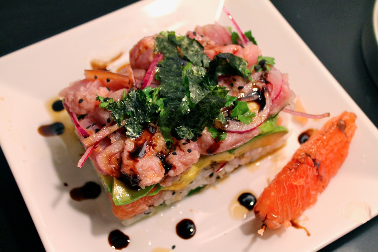 In Love At First Bite: Sushi Ceviche: Fusion style!