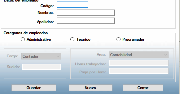 Programando con Visual Basic.Net 2019: Trabajo practico Visual Basic.Net 2015