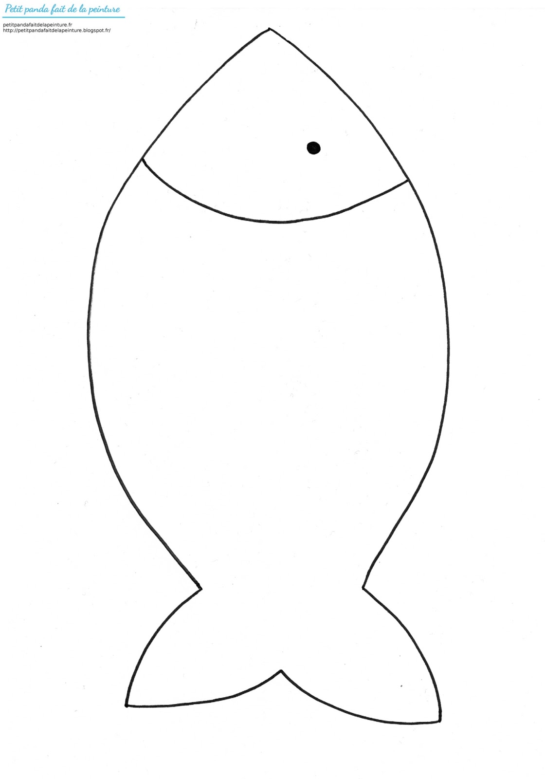 Petit Panda fait de la peinture: POISSON D'AVRIL A LA PEINTURE BLEUE