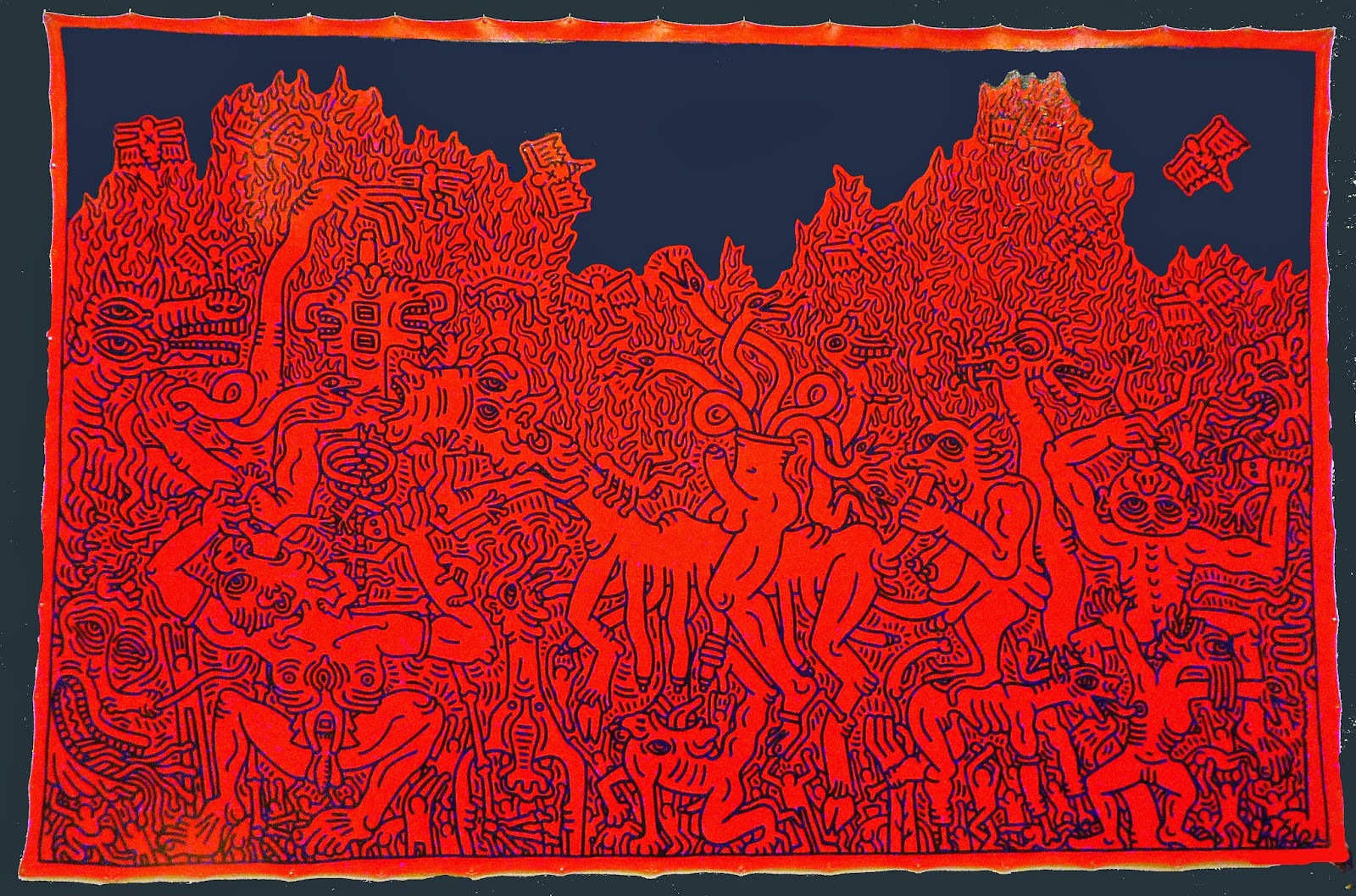 The Blue Elephant: Some Images from the Keith Haring Exhibit at the ...