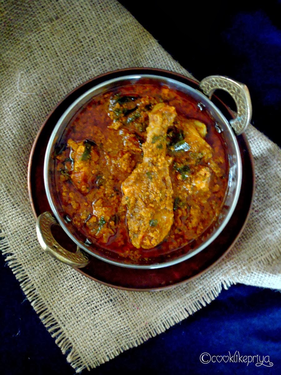 Cook like Priya: Varutha Kozhi Masala | Spicy Chicken Curry | Chicken ...