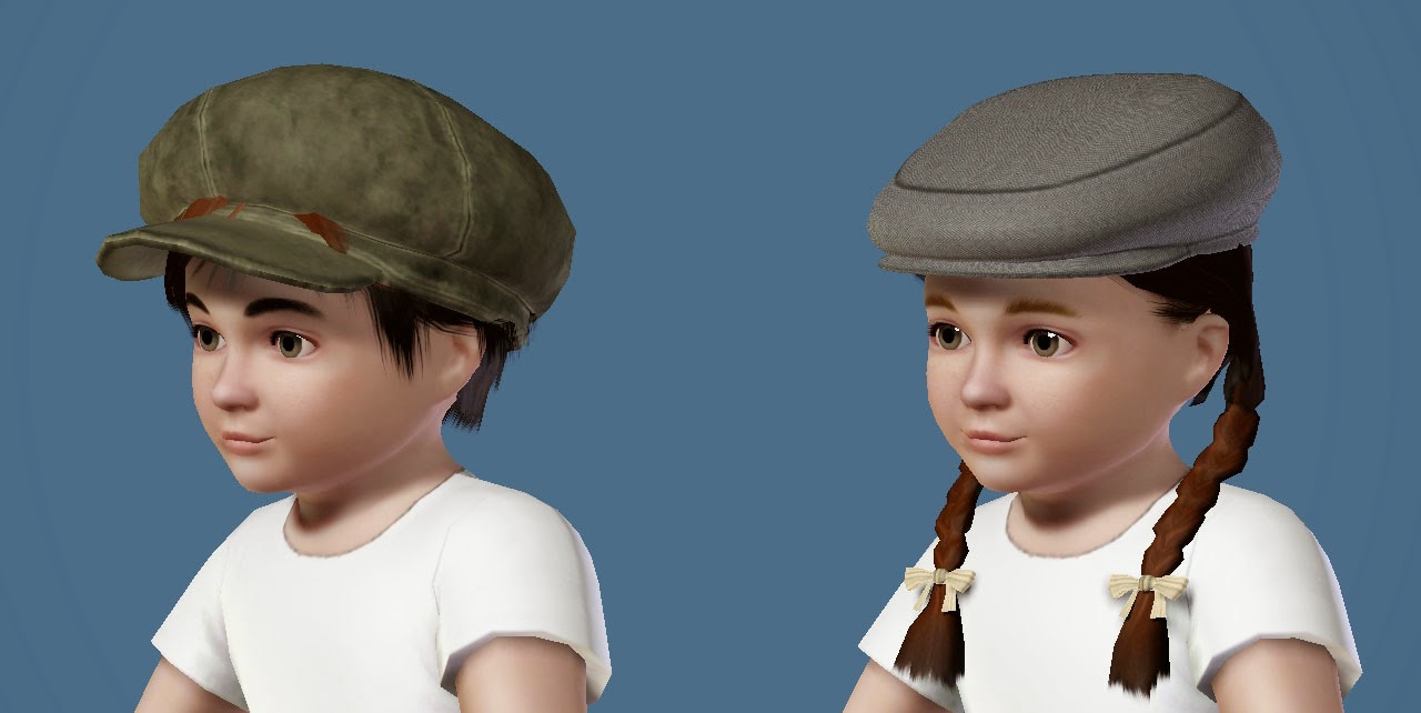 My Sims 3 Blog: Toddler Accessory Hats by Danjaley