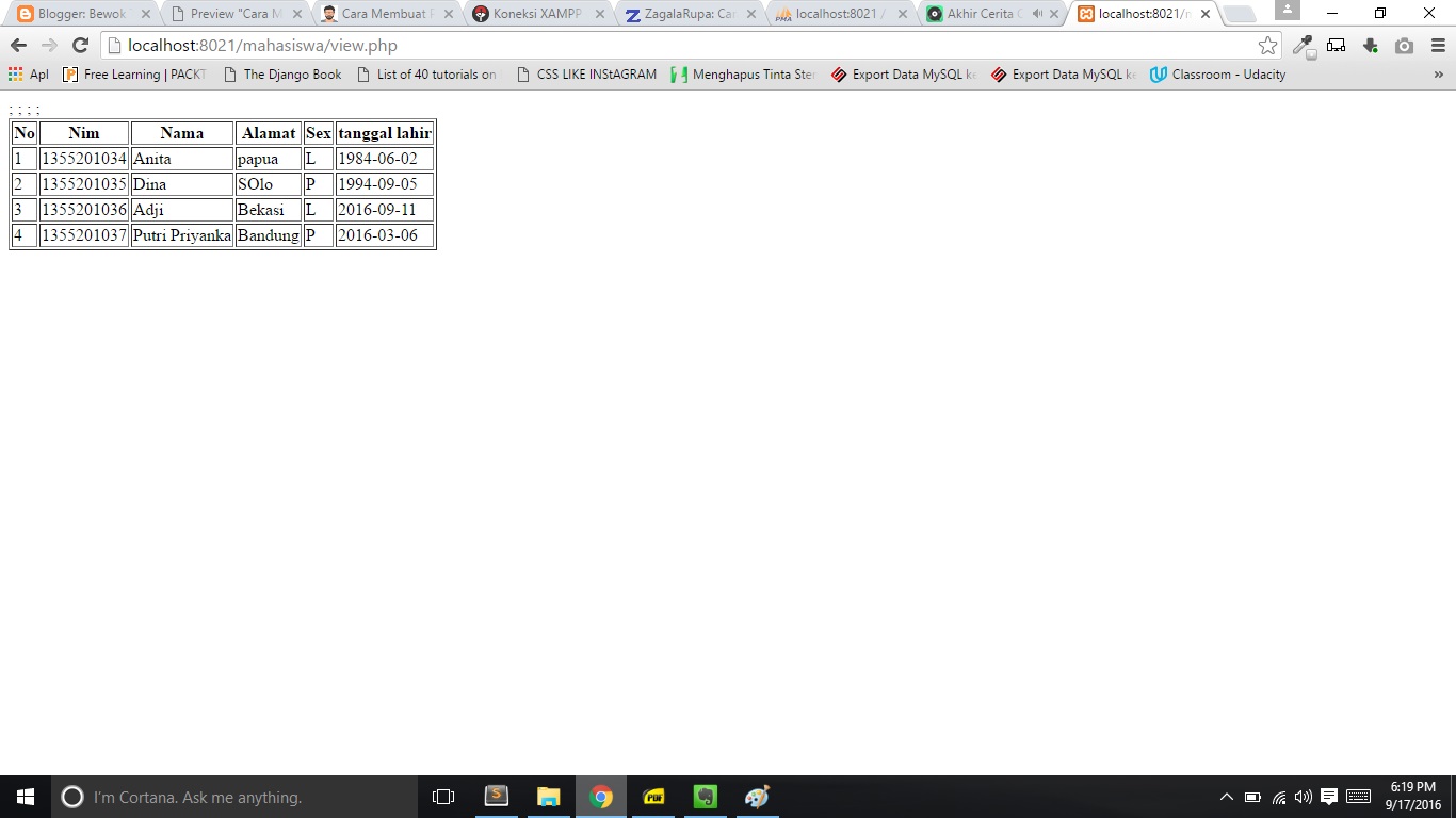 Cara Membuat Nomer Urut Secara Otomatis Di PHP Dan MYSQL - Tutorial ...