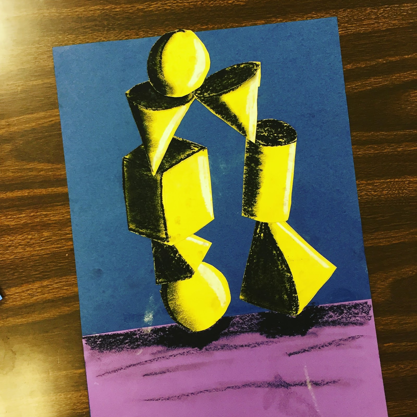 Elements of the Art Room: 4th grade shaded forms