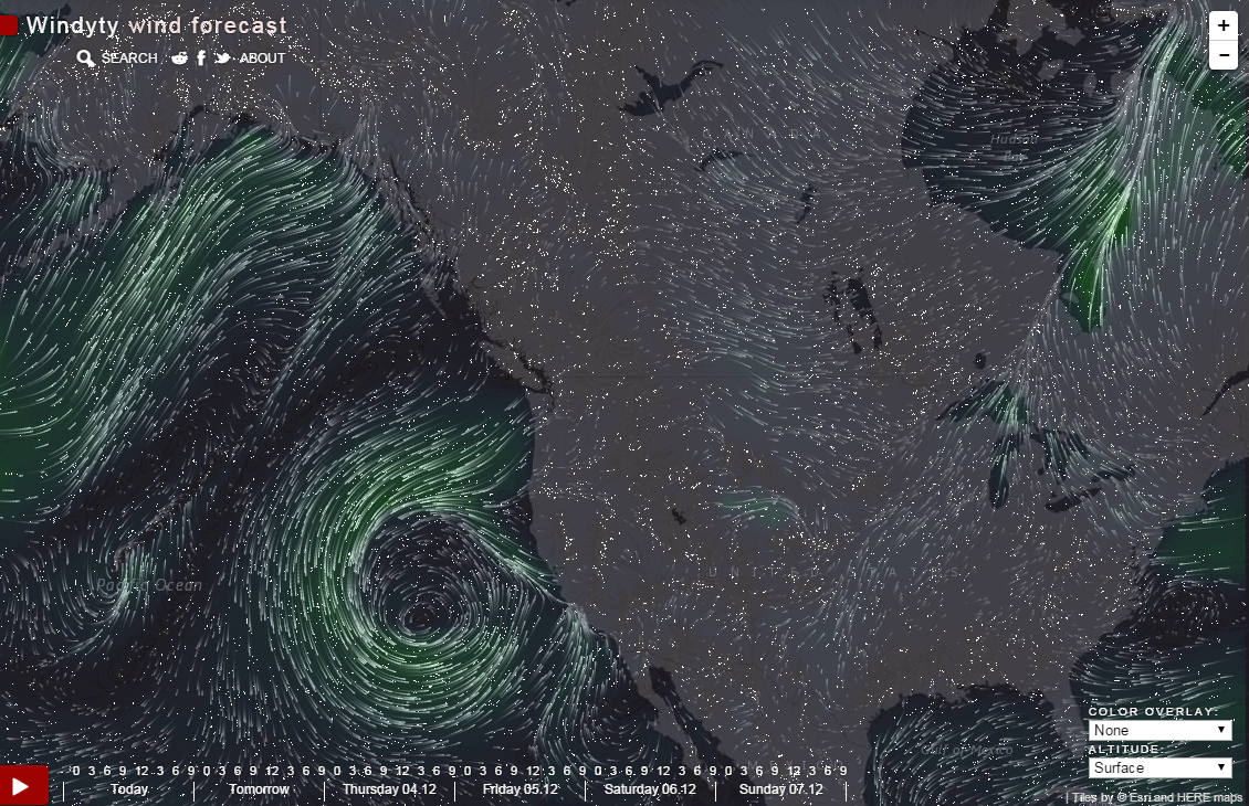 Salish Strokes: Windyty, A Wind Forecasting Map