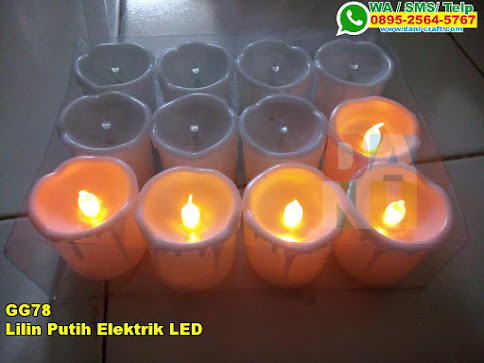 Lilin Putih Elektrik LED | Souvenir Pernikahan