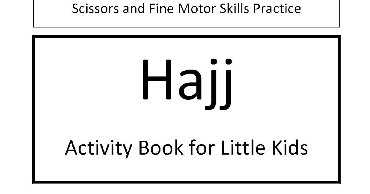 ILMA Education: Free Download: Hajj Activity Book for Little Kids