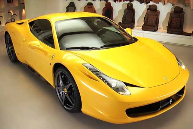 Ferrari Amarelo 458 Italia Aranha