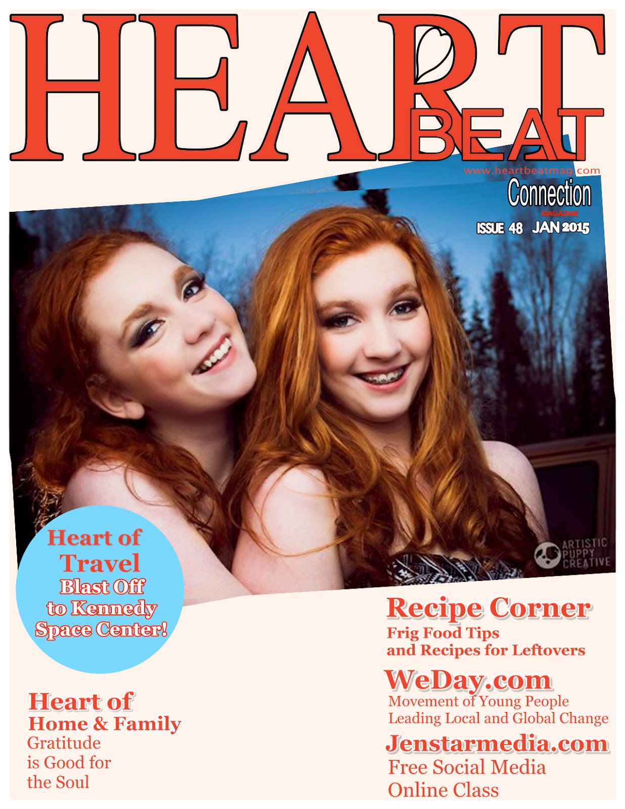 Heartbeat Magazine : January 2015 Heartbeat Magazine Cover and Giveaway