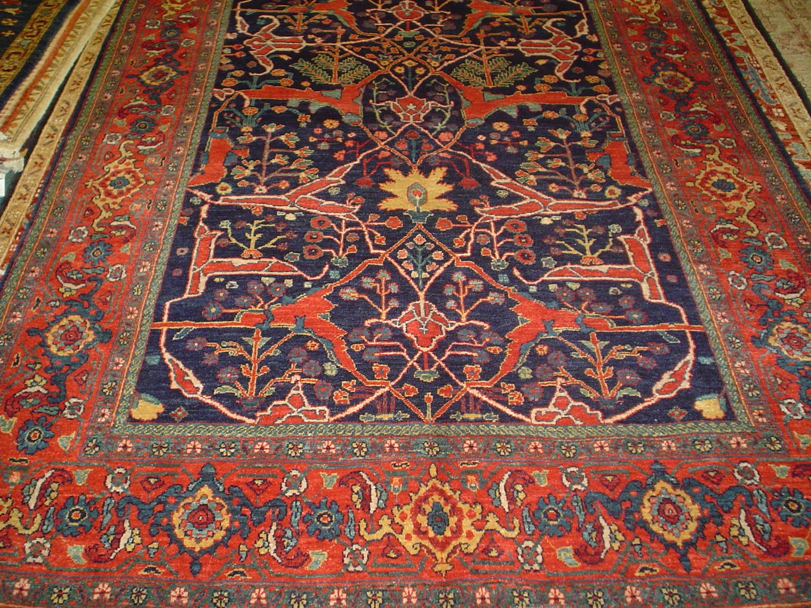 UnderCoverRugLover: Another rug from Paradise! Navy Persian Bijar.