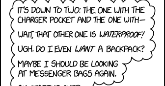 XKCD Isn't Funny: XKCD - #1952 - Backpack Decisions & Questionable ...