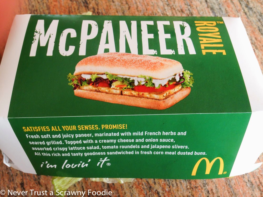Never Trust a Scrawny Foodie: Mc Paneer Royale