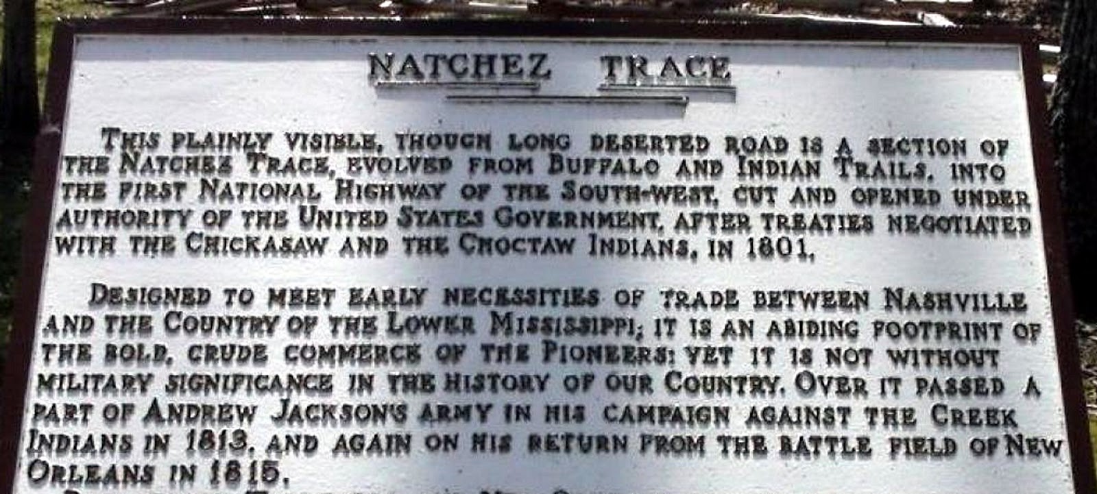 Tammany Family: The Natchez Trace