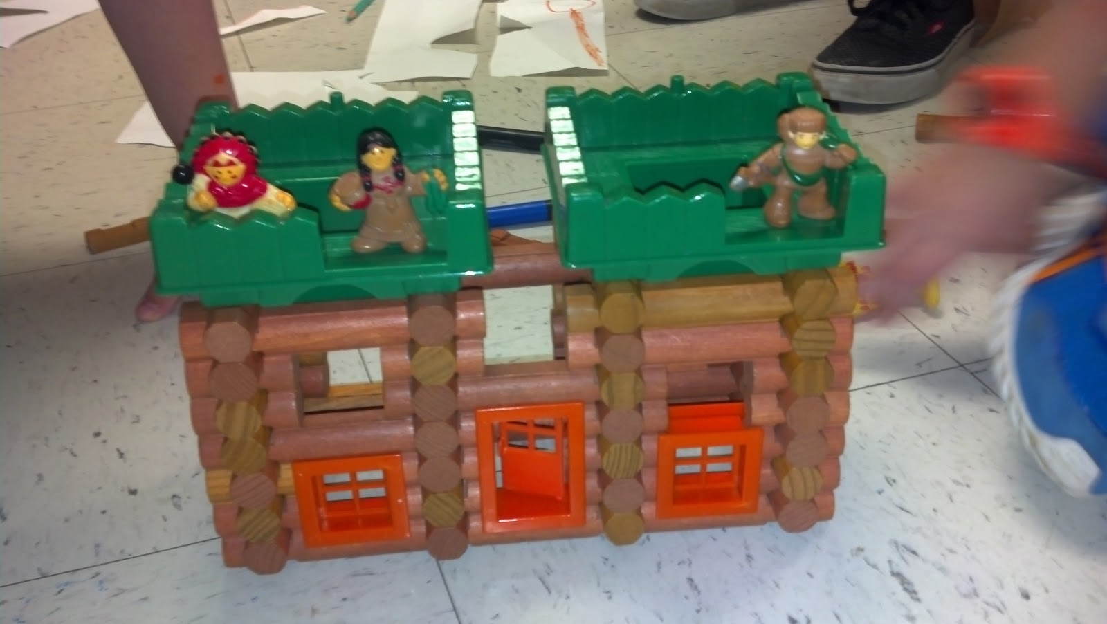 Miss Gushard's Art Blog: Lincoln Log Creations.