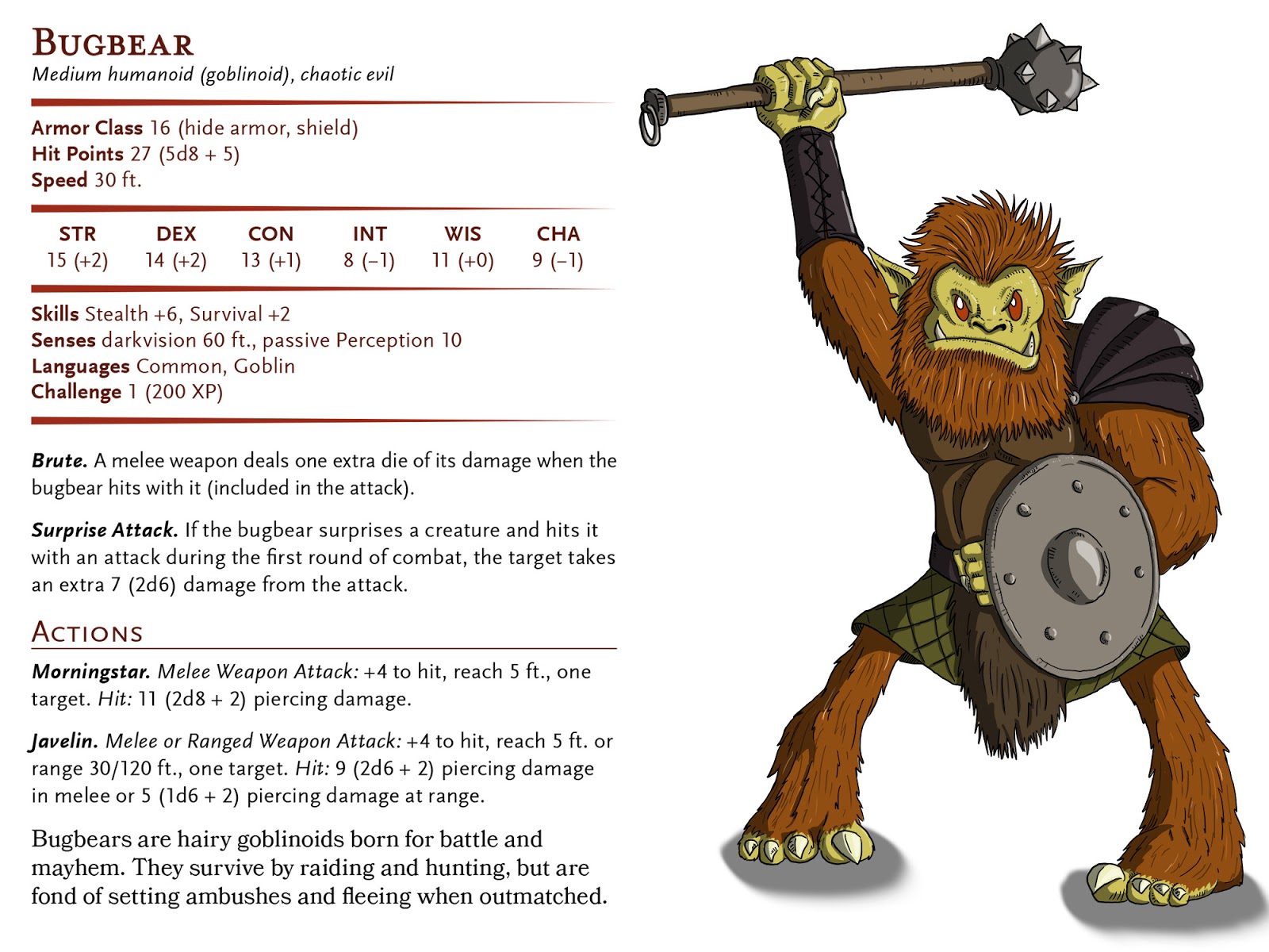 D D Basic Monsters Bugbear d-d-basic-monsters-bugbear
