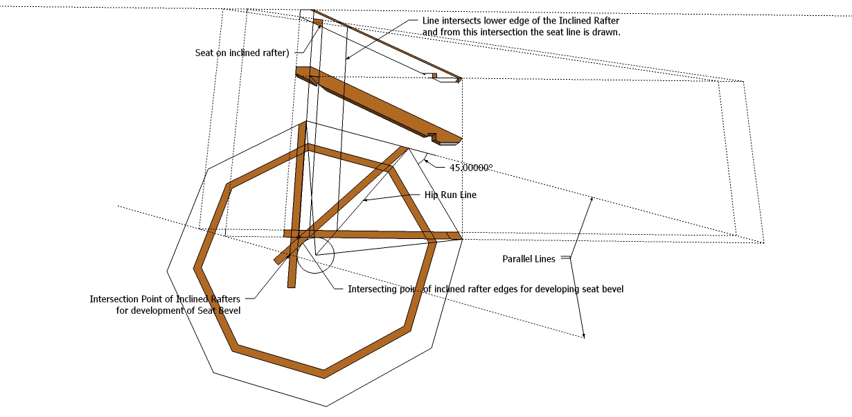 Roof Framing Geometry: The Mandala roof (reciprocal roof)