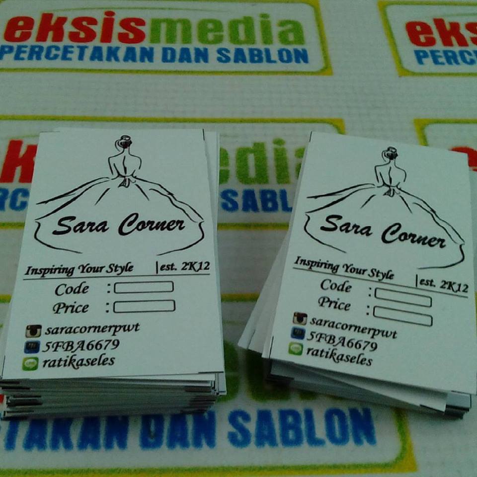 Bikin Price Tag Murah di Lebong ~ BIKIN PRICE TAG MURAH