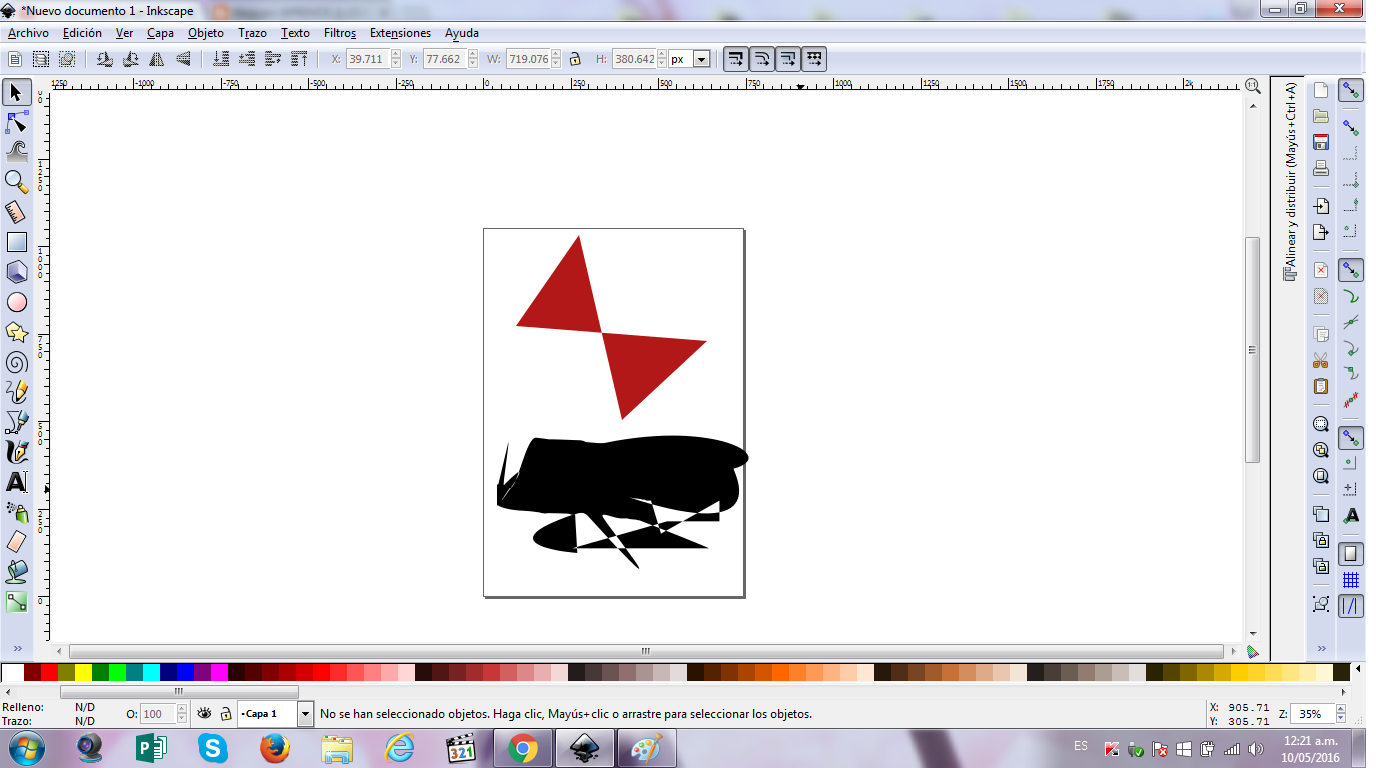 APRENDE A USAR INKSCAPE: 28-. Como convertir trazos a trayectos.