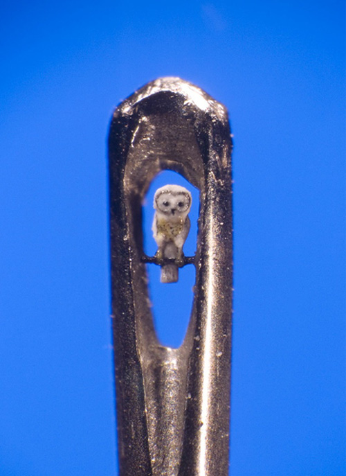 My Owl Barn: Willard Wigan's Microscopic Sculptures