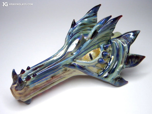 Awesome Pipes: Kravin Glass Dragon Head