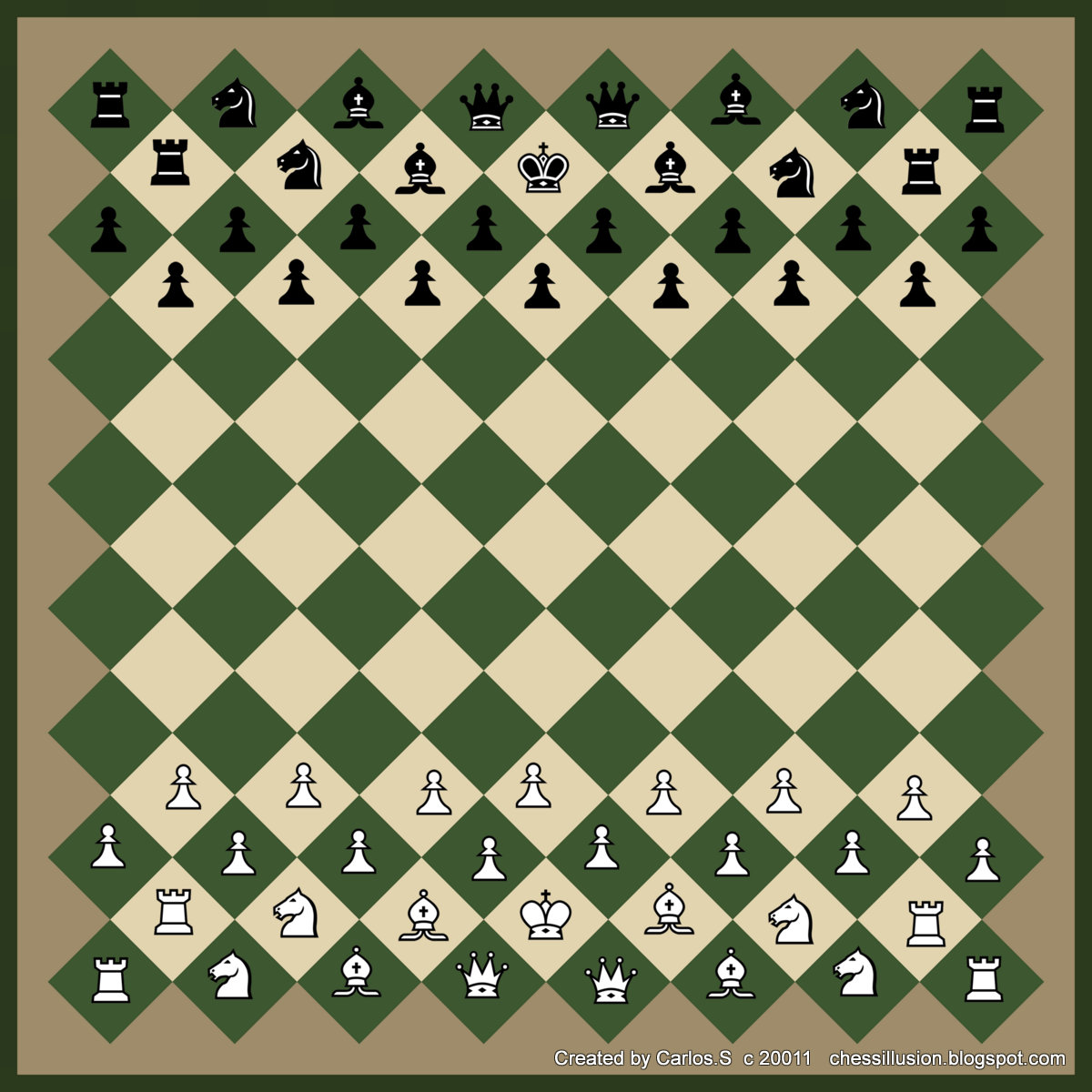 Chess Illusion: DIAGONAL CHESS 2011