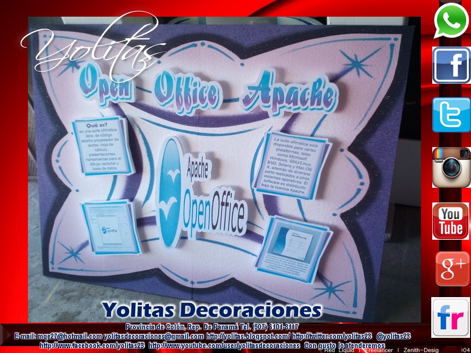 Yolitas Decoraciones: Murales de Informática Panamá