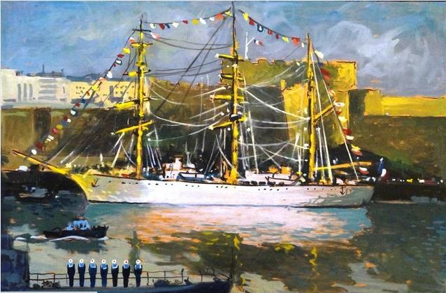 historic-marine-france: PERON Pierre peintre officiel de la marine