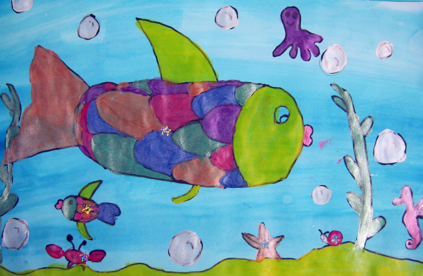 Mrs. Levine's Art Room : KINDERGARTEN . . . Rainbow Fish