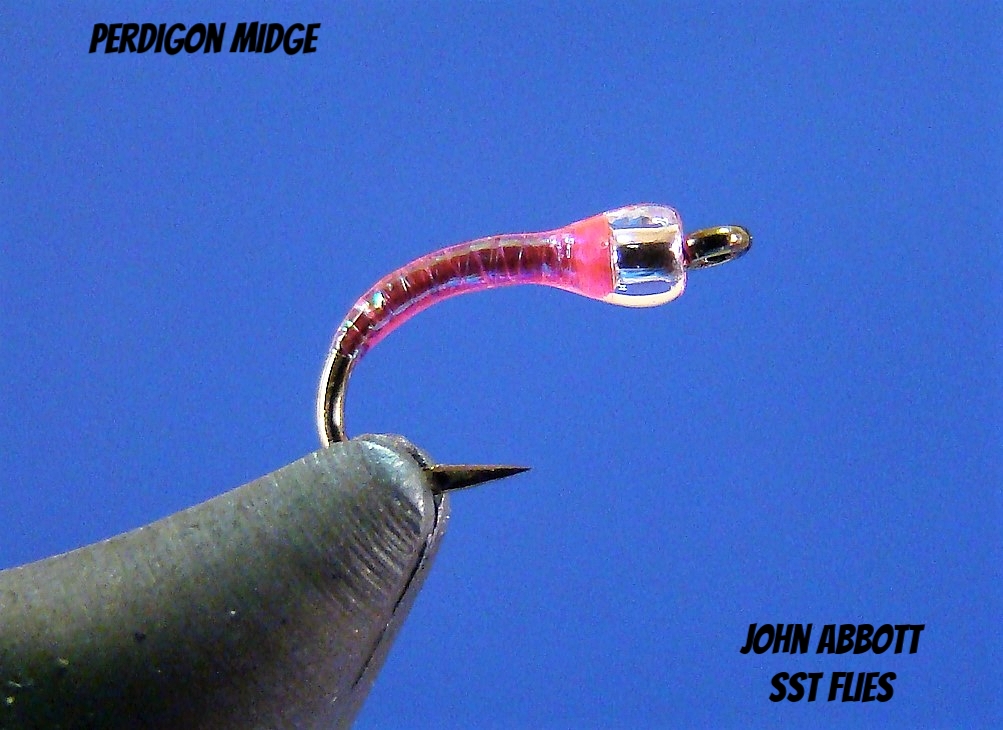 SST Flies: Salmon Steelhead and Trout Fly Tying: Perdigon Midge (UV) (Pink)
