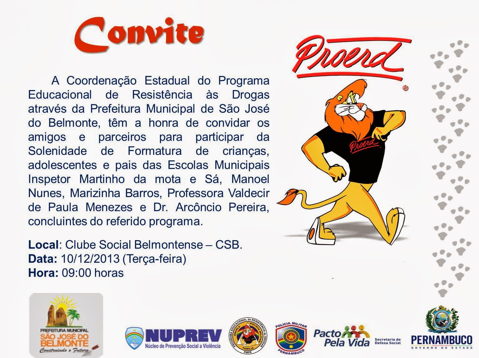 Convites de Formatura