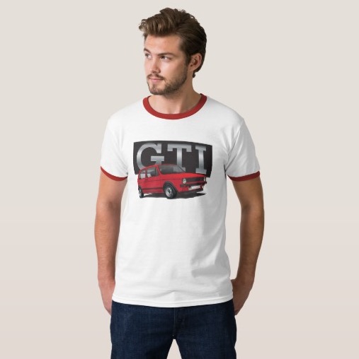 Volkswagen Golf GTI Mk1 T-shirt | Car shirts | Classic, retro and vintage cars