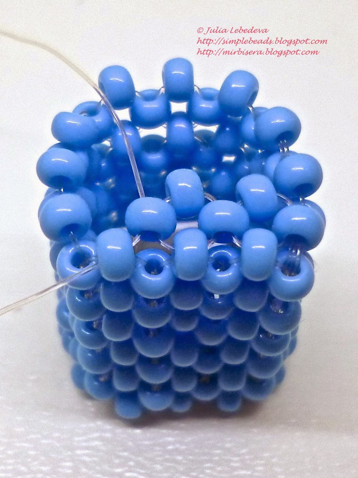 Beading for the very beginners: Basics of Right Angle Weave. Part 2 ...