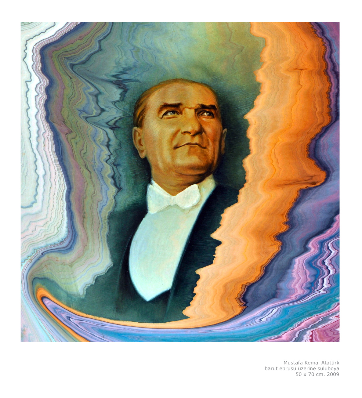 Garip AY: Painting on Ebru