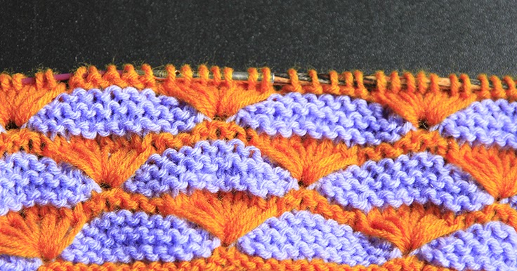 Anything Creative: Multicolor Knit Pattern a Day - Day 12 - SHELL ...