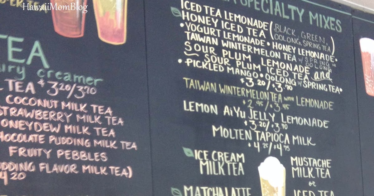 Hawaii Mom Blog: Taste Tea's Specialty Mixes and New Menu Items