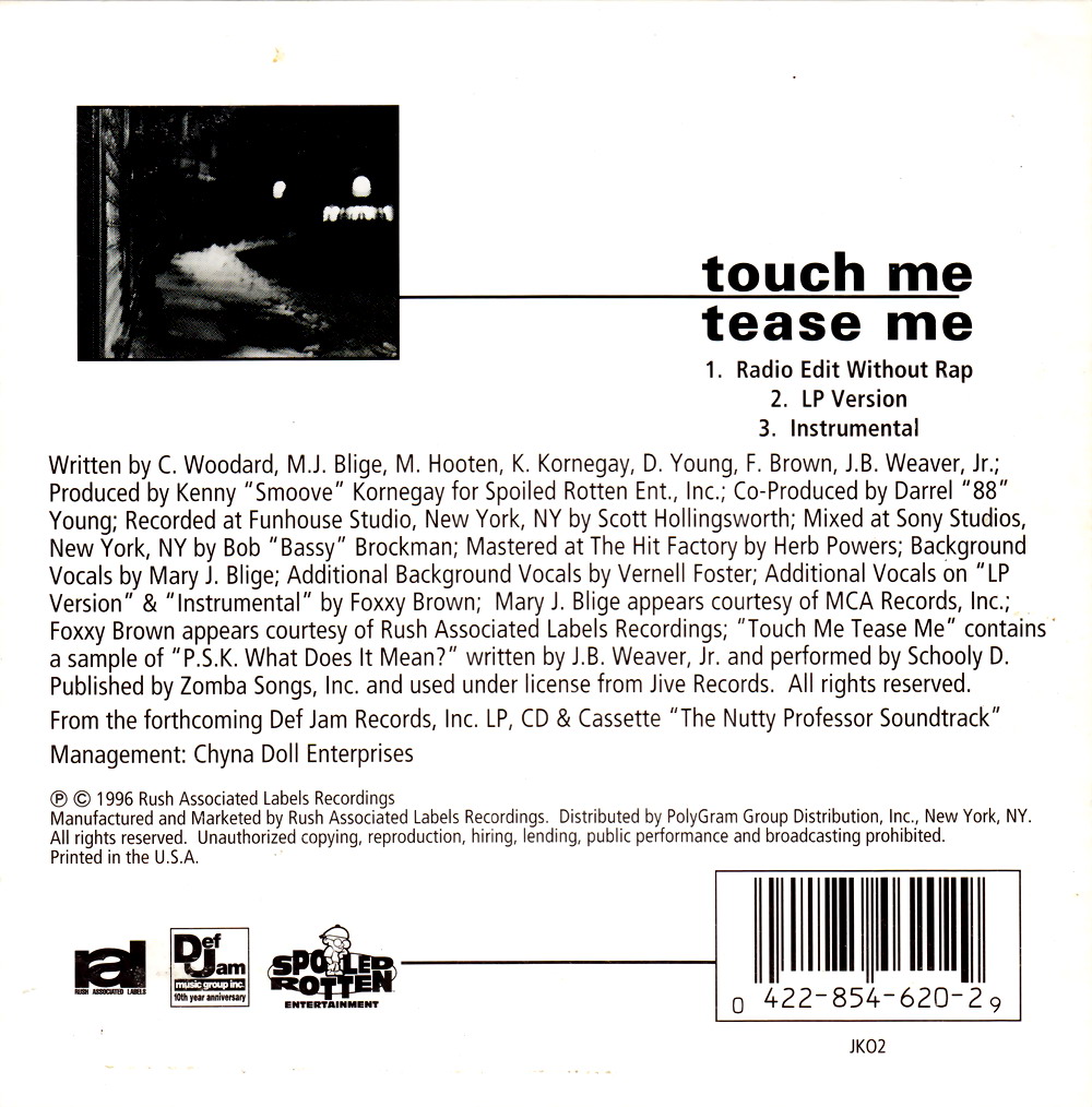 highest level of music: Case Feat. Foxy Brown - Touch Me, Tease Me ...