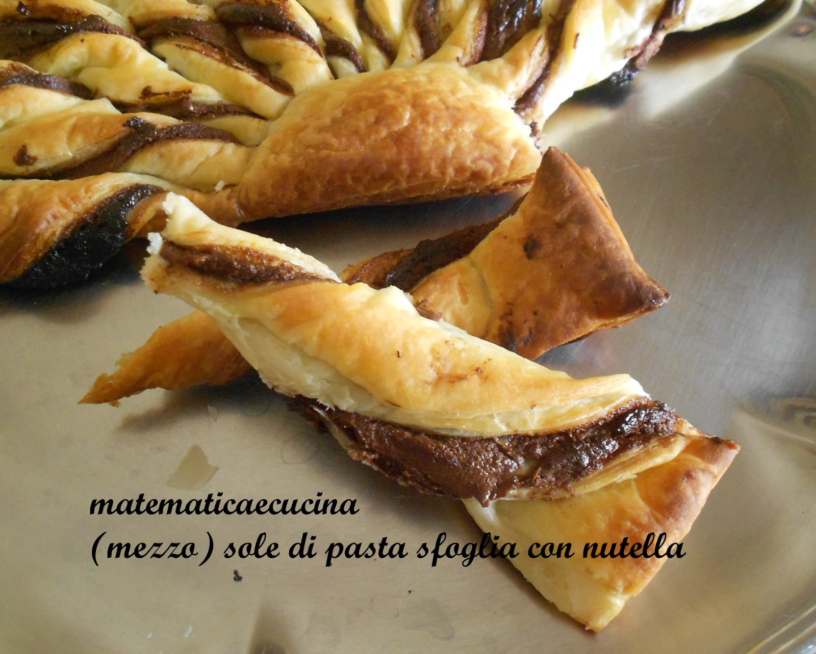 (Mezzo*) Sole di Pasta Sfoglia con Nutella da matematicaecucina su ...