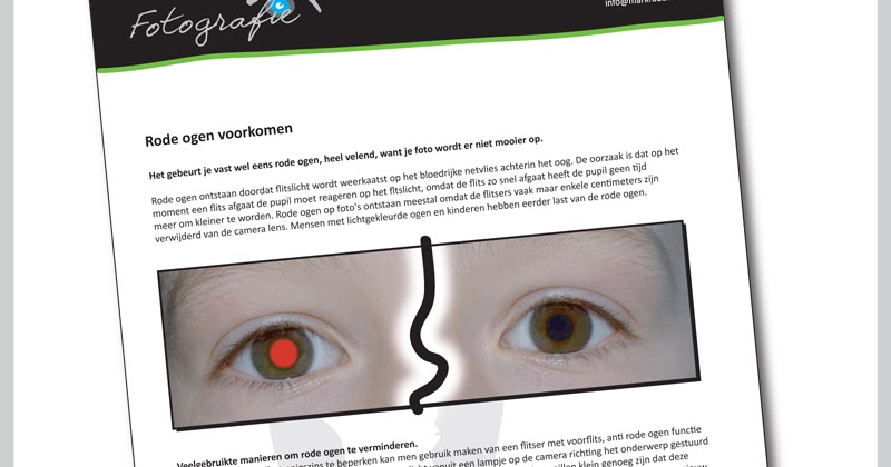 Rode ogen voorkomen