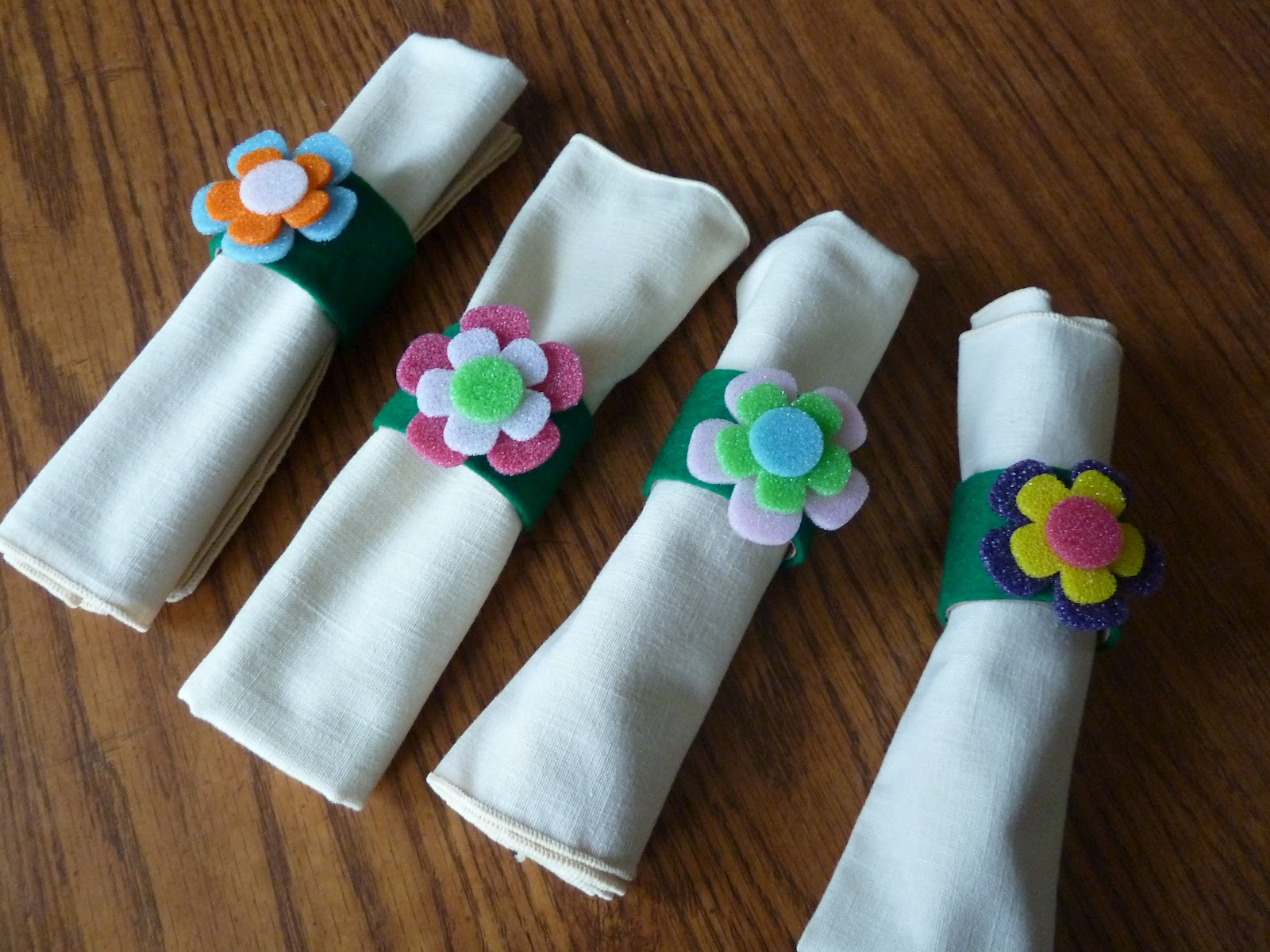 Make it easy crafts: Easy Kids's craft, Spring Flowery Napkin rings (an ...