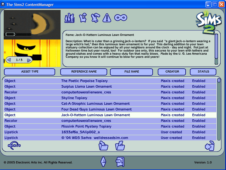 Descarga oficial Gestor de Contenido de Los Sims 2 | Bettylex Sims