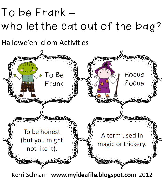 My Idea File: Hallowe'en Word Work and Descriptive Writing