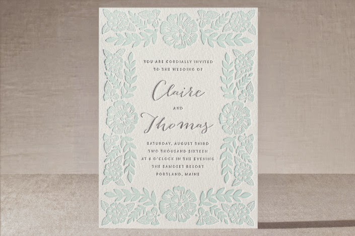 feeling stitchy: Minted: Gorgeous Paper Invitations