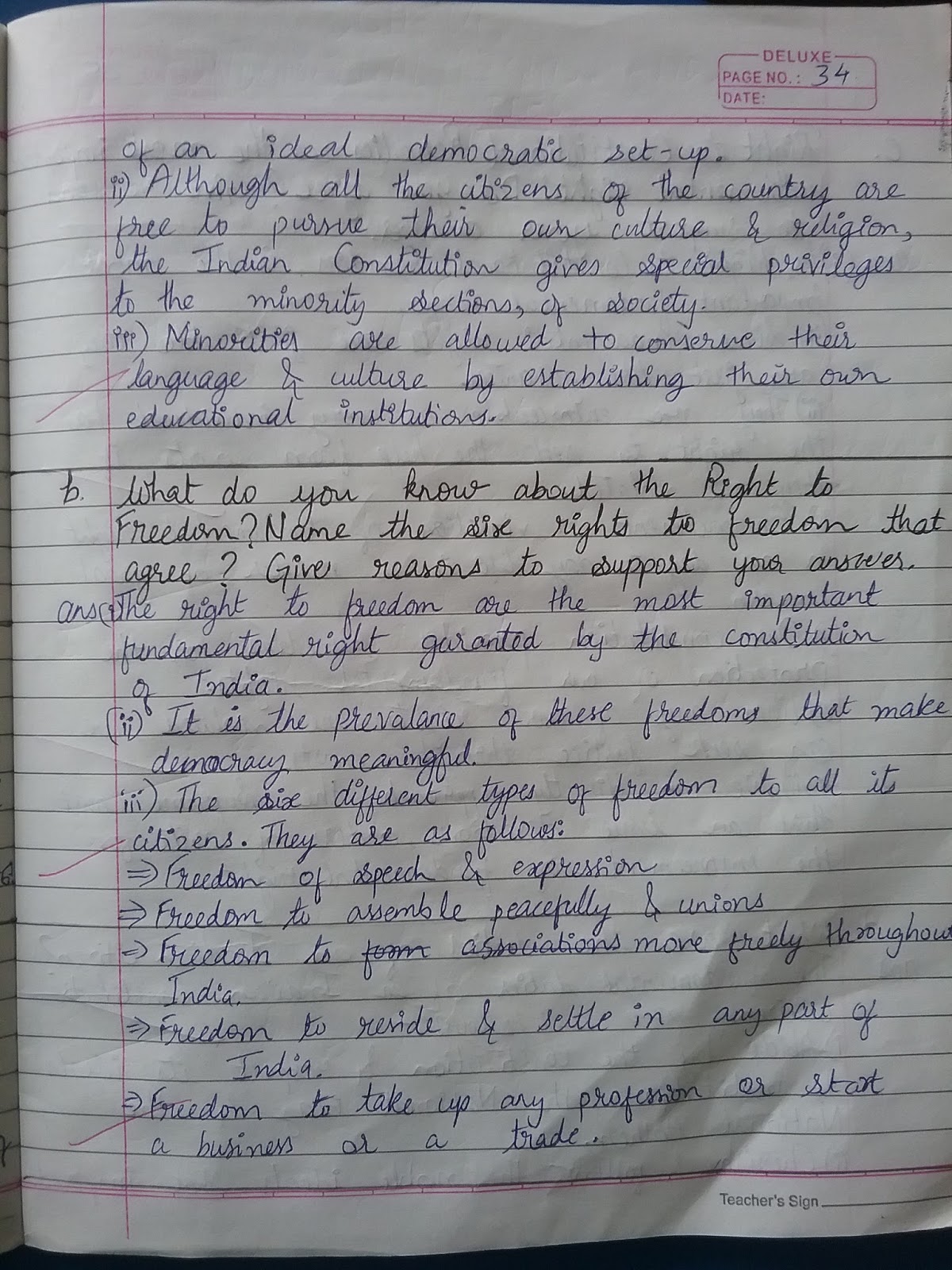 Grade -8 Civics Chp- 14 Fundamental Rights and Duties NB