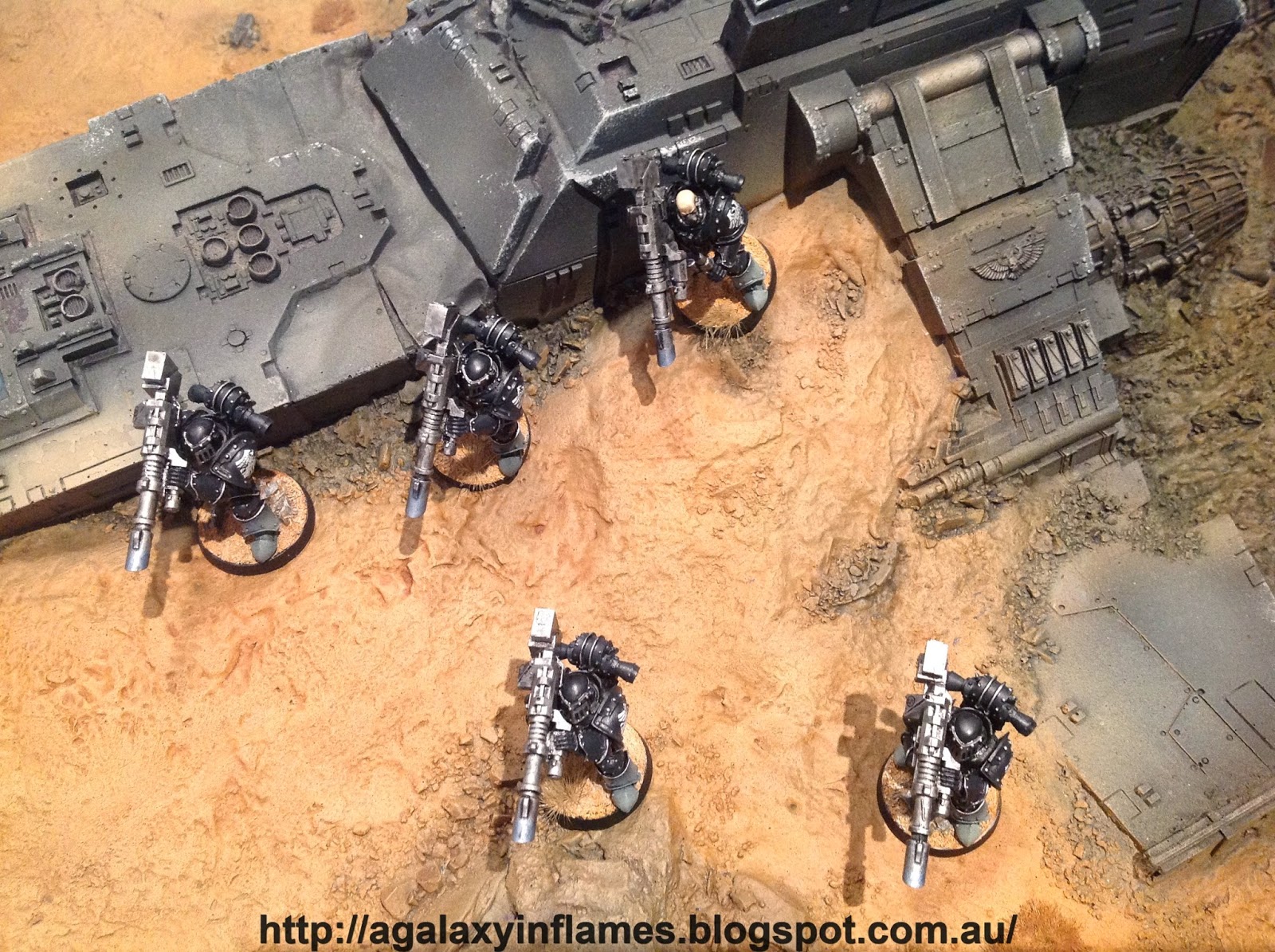 A Galaxy In Flames: Raven Guard Legion Heavy Support Squad 1.