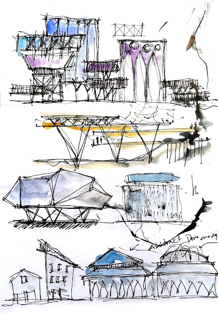 Architecture Sketches March | 2018 PART 1 | Dana Krystle's online portfolio